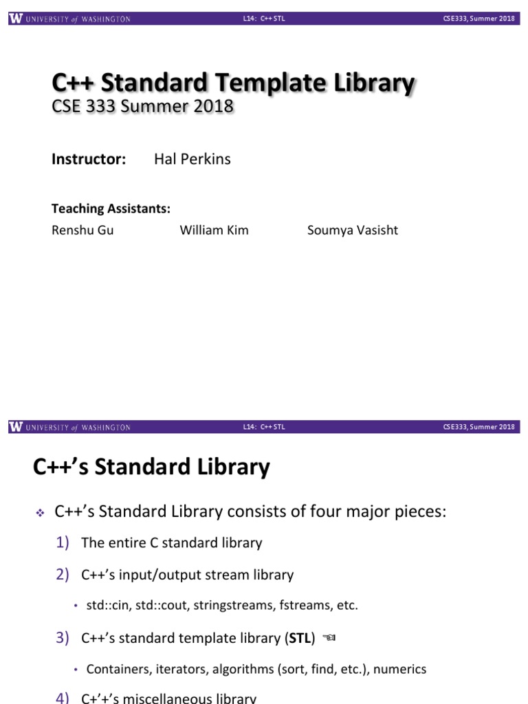 14-c - STL PDF | PDF | C++ | Array Data Structure