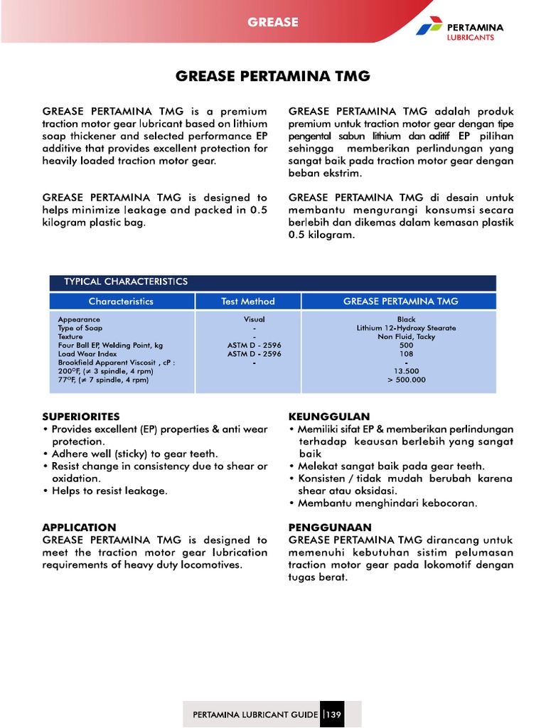 Grease Pertamina TMG | PDF