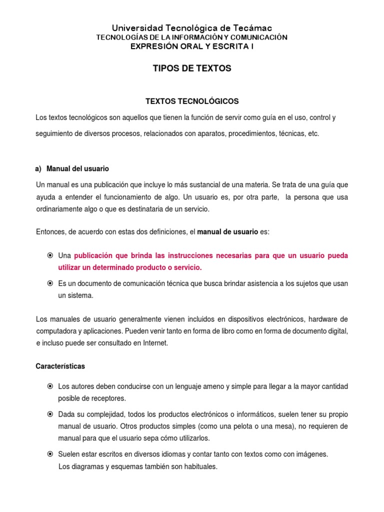 Textos Tecnologicos | PDF | Usuario (informática) | Tecnología de ...