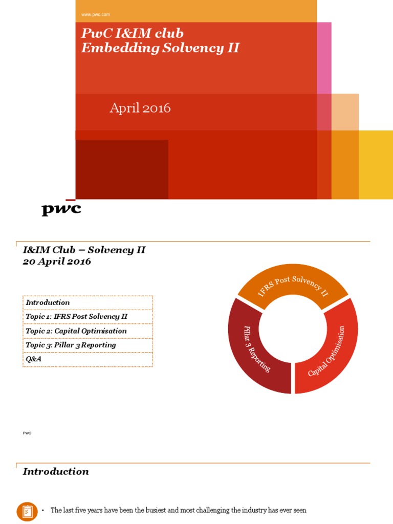 Solvency II Summary Slides | PDF | International Financial Reporting ...