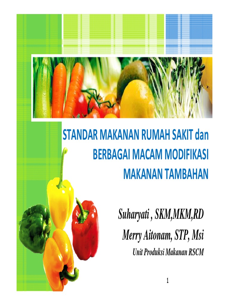 Standar Makanan RS PDF | PDF