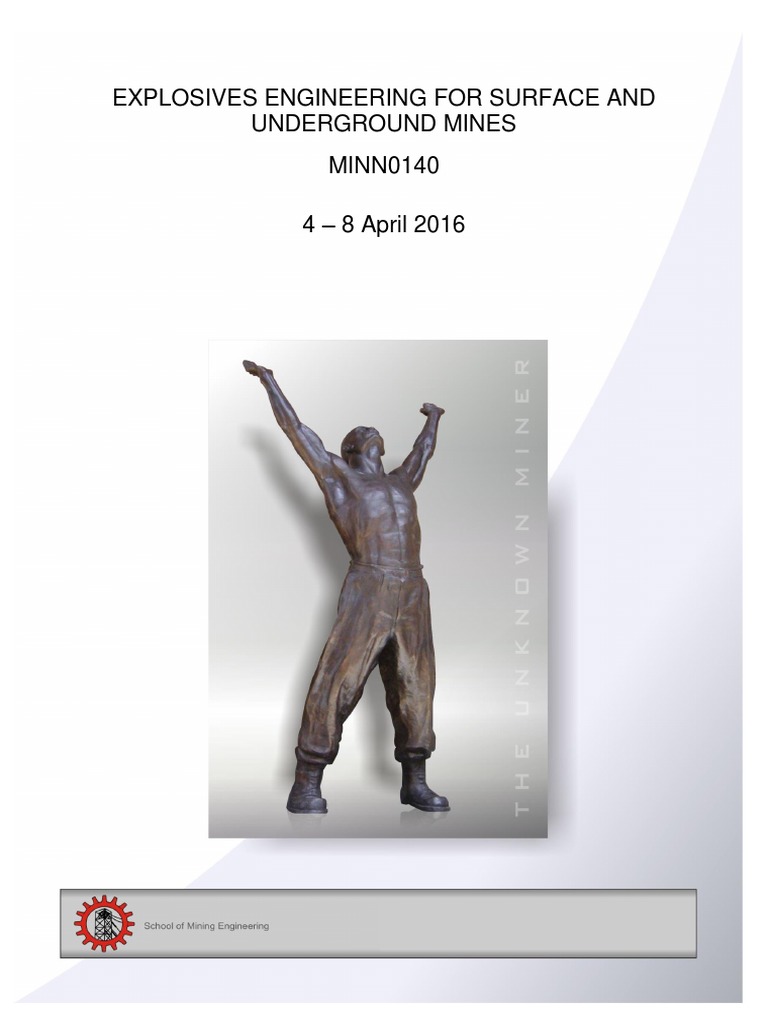 Explosives Engineering Course 2016 | PDF