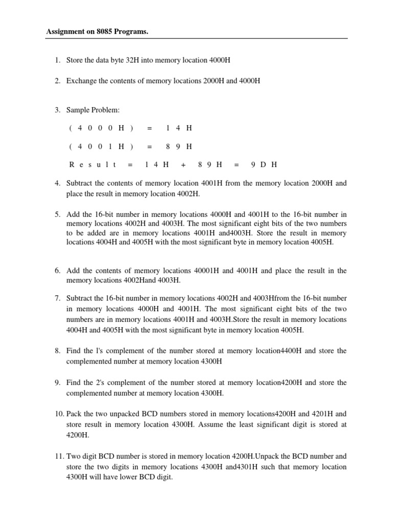Programs Questions | PDF | Array Data Structure | Binary Coded Decimal