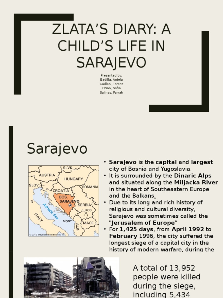 Zlata Filipovic: Childhood in Sarajevo | PDF | Sarajevo