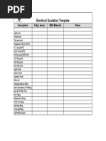 Electrical Materials List For Construction Projects | PDF | Electrical ...