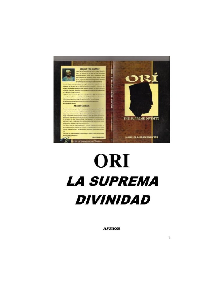 Ori La Suprema Divinidad | PDF