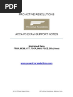 ACCA Performance Objectives Guide | PDF | Audit | Risk