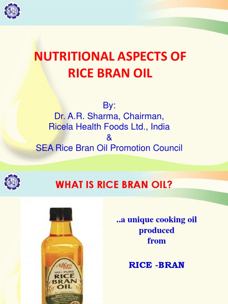 The Unique Health Benefits of Rice Bran Oil: An In-Depth Look at its ...