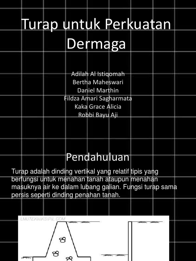 Turap untuk Perkuatan Dermaga | PDF