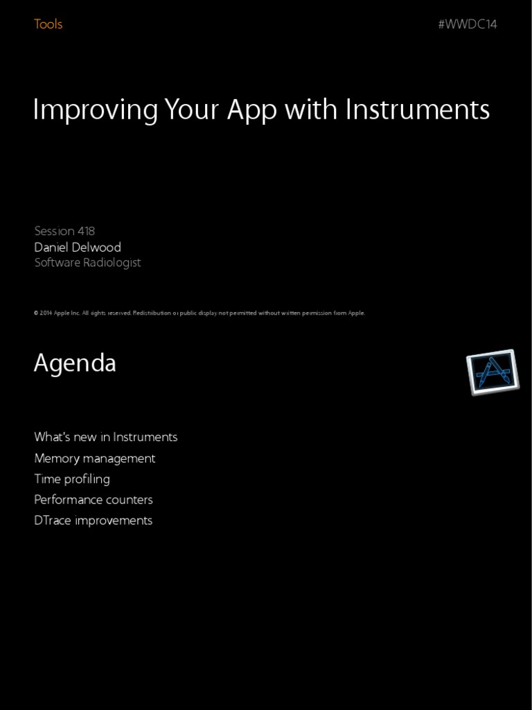 Improving Your App With Instruments | PDF | Swift (Programming Language ...