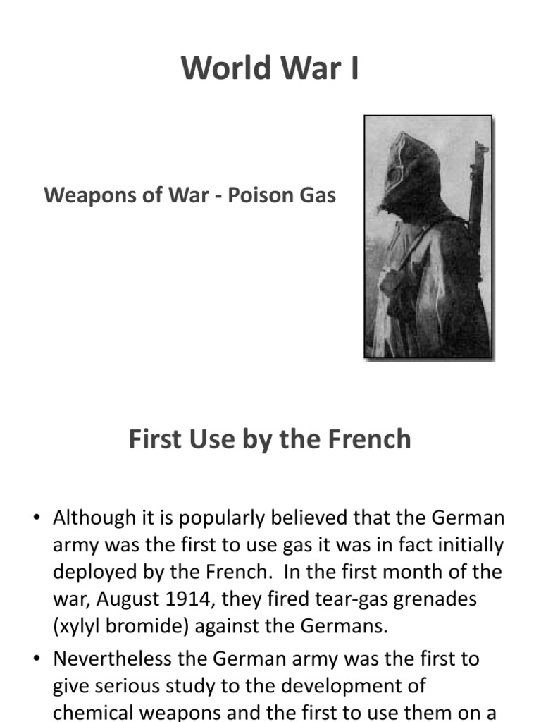 World War I - Gas | PDF | Chemical Warfare | Warfare Of The Industrial Era