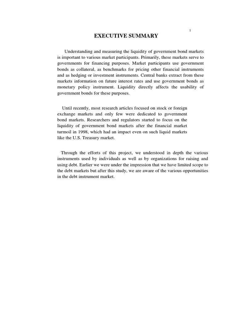 Debt Instrument Project PDF | PDF | Financial Markets | Bonds (Finance)