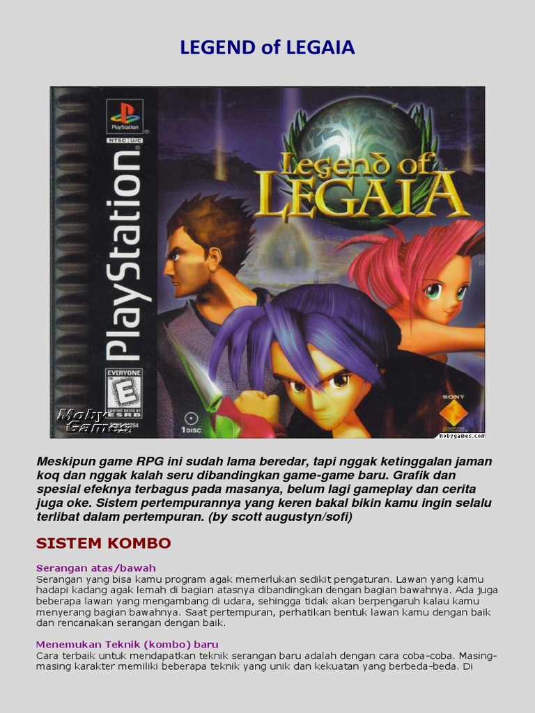 Legend of Legaia (PSX - PS One) PDF | PDF
