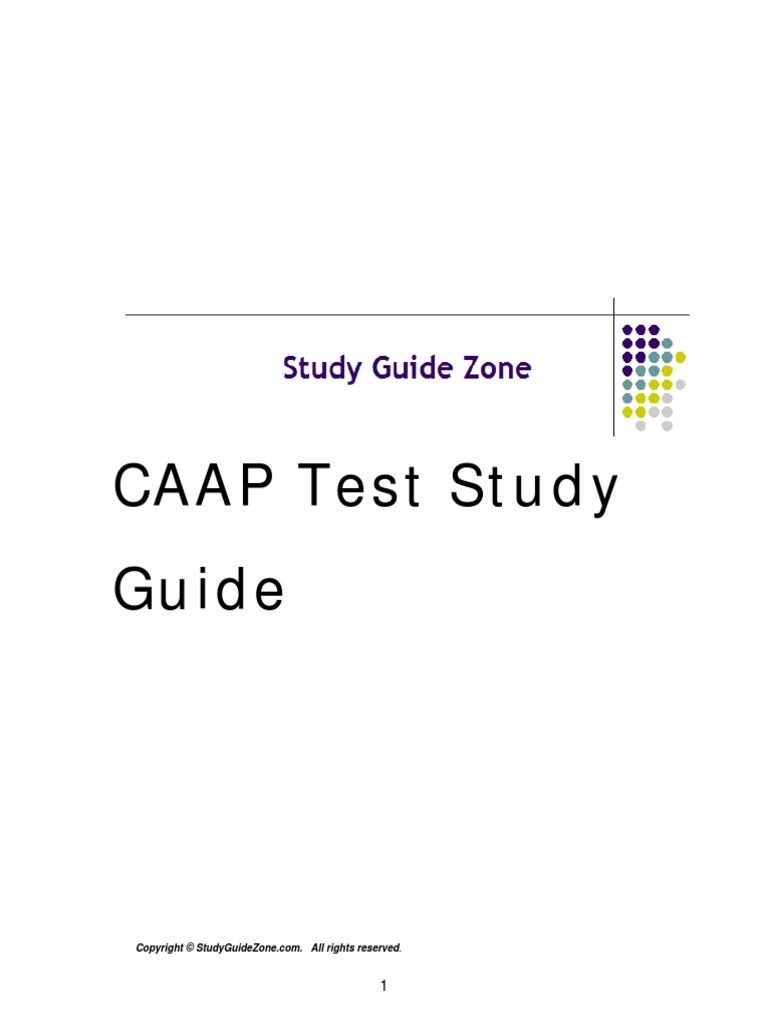 CAAP Test Study Guide | Download Free PDF | Question | University And ...
