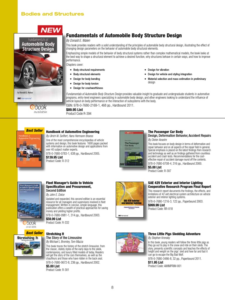 Automobile Body Structure Design Basics | PDF | Car | Design