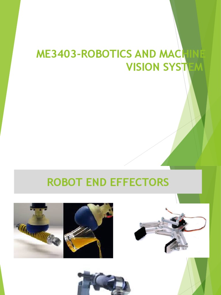 Me3403-Robotics and Machine Vision System | PDF | Machines | Mechanical Engineering