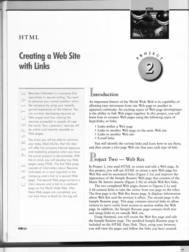 HTML Chapter 1 | PDF | Hyperlink | Html Element