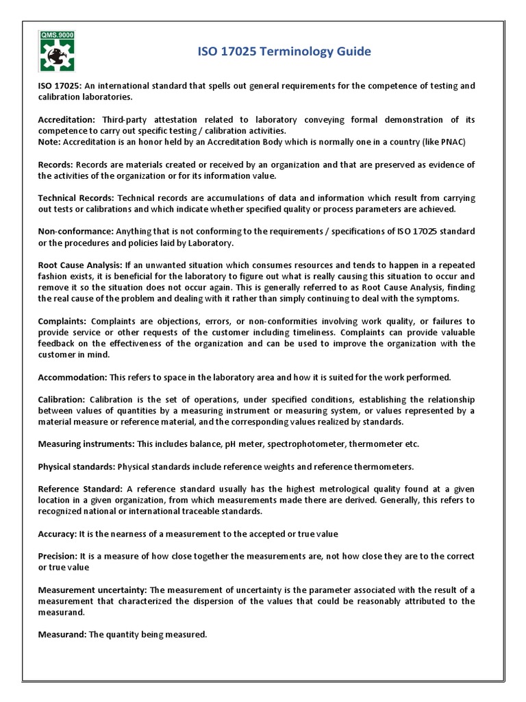ISO 17025 Guide | PDF | Confidence Interval | Measurement