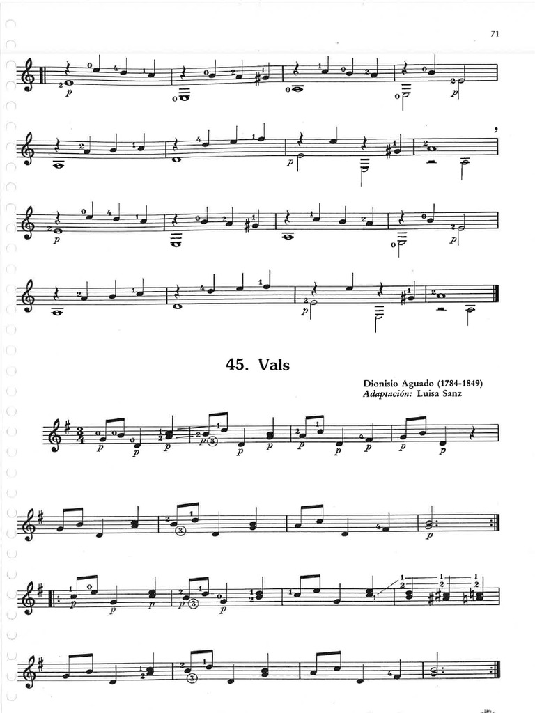 Maria Luisa Sanz, La Guitarra Paso A Paso (Estudio #45) | PDF