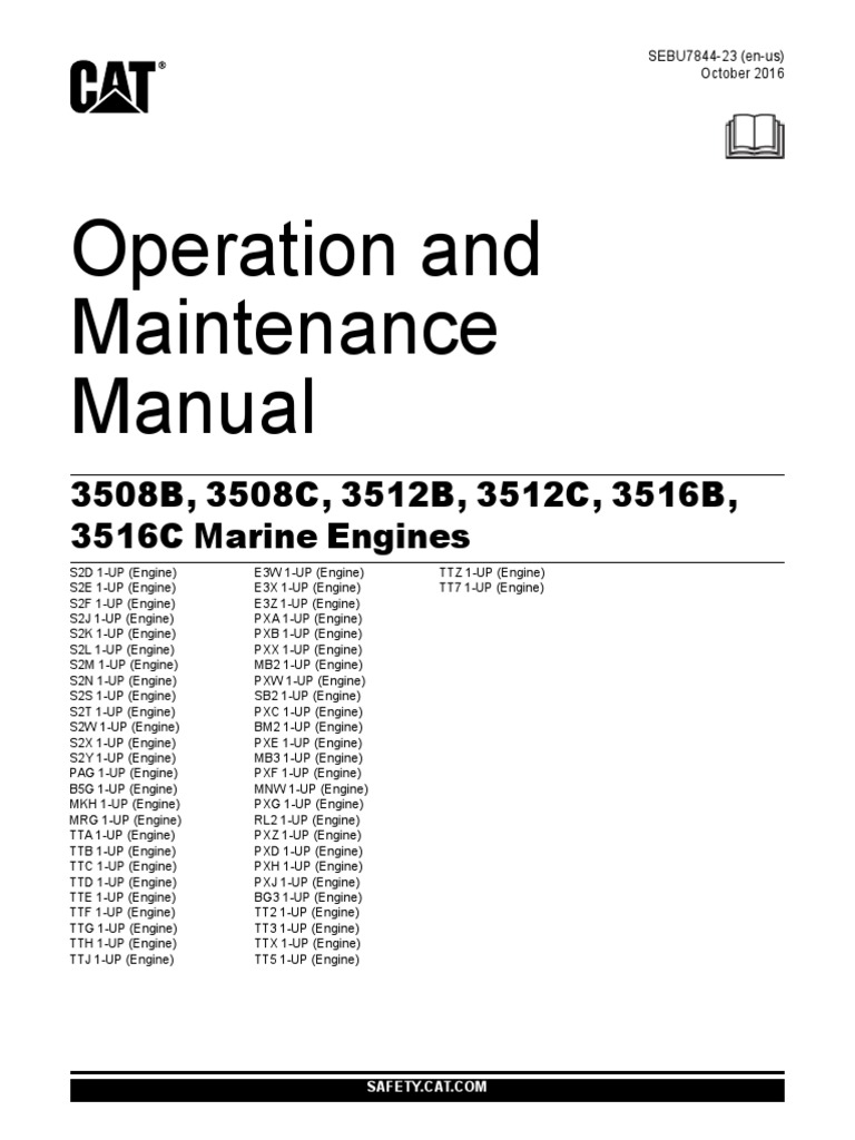 Cat 3508 B Main Engines | PDF | Asbestos | Coolant