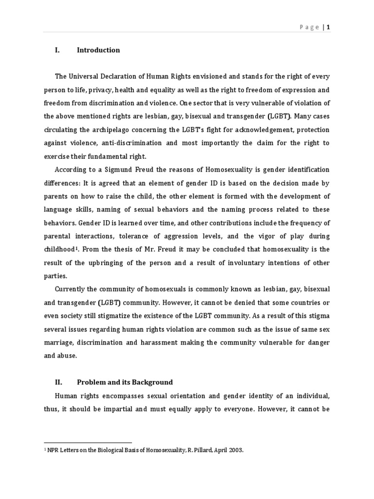 Human Rights PAPER. Finaldocx | PDF | Homosexuality | Gender
