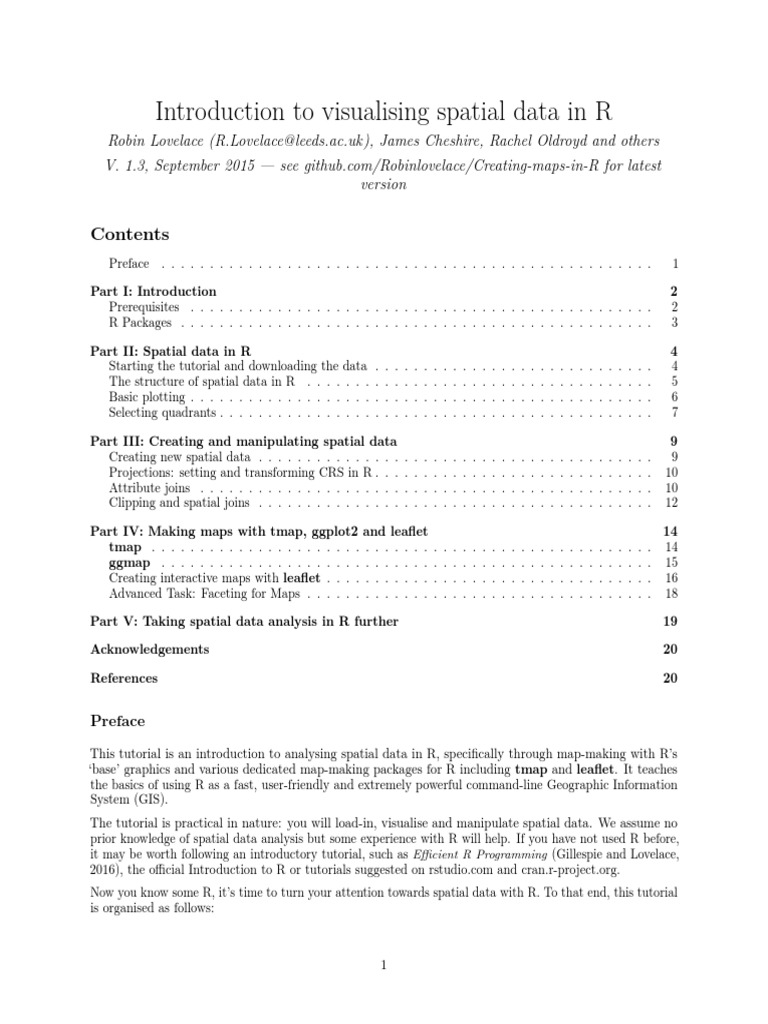 Intro Spatial RL PDF | PDF | R (Programming Language) | Comma Separated Values