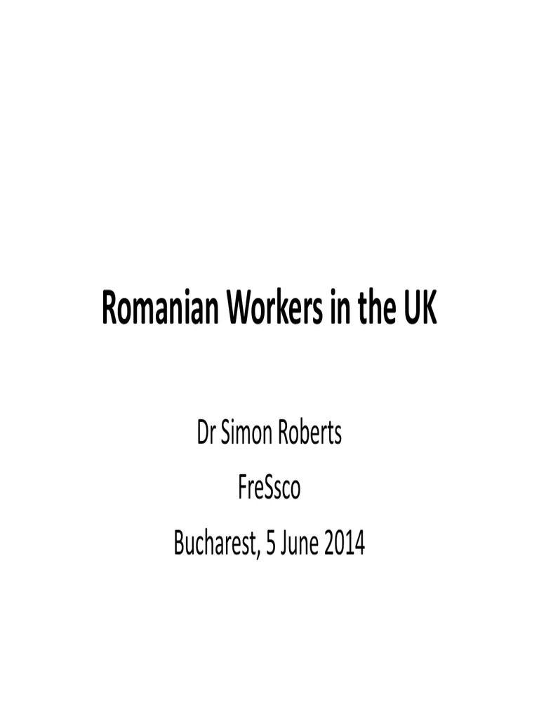 Romanian Workers in The UK | PDF | Migrant Worker | Welfare