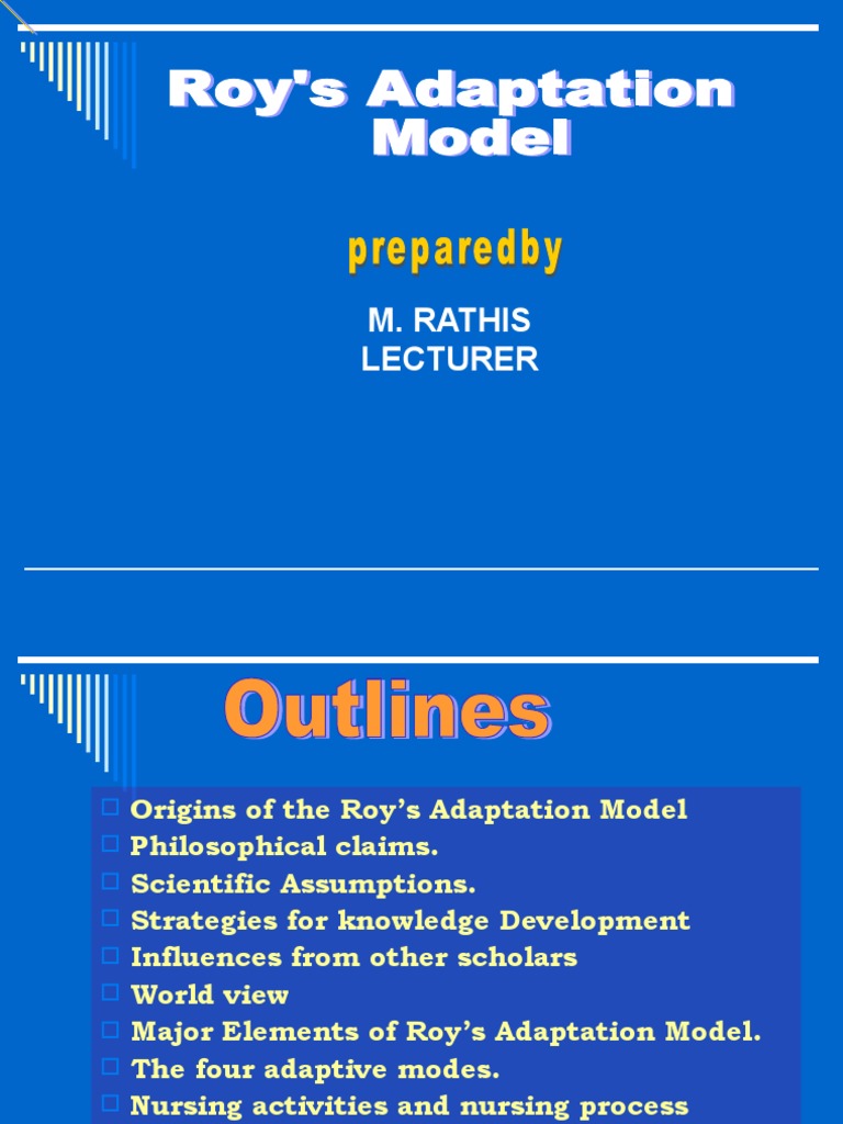 Roy's Adaptation Theory | PDF | System | Self