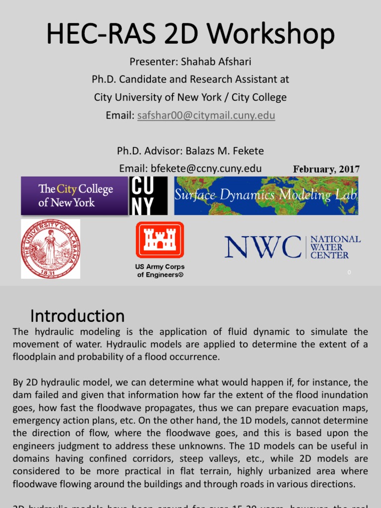Hec Ras2d Workshop | PDF