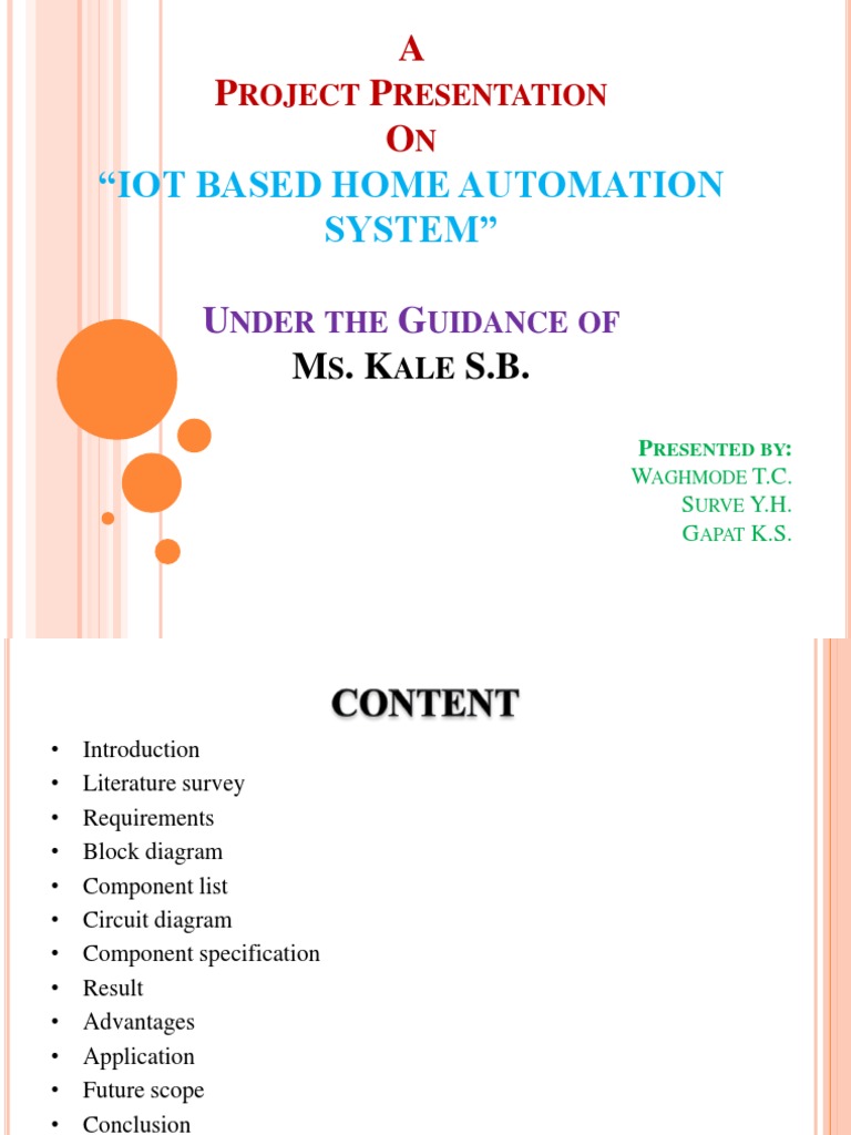 IOT Based Home Automation | PDF | Internet Of Things | Relay