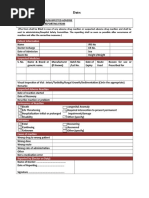 Physical Restraint Monitoring Form | PDF | Medicine | Health Care