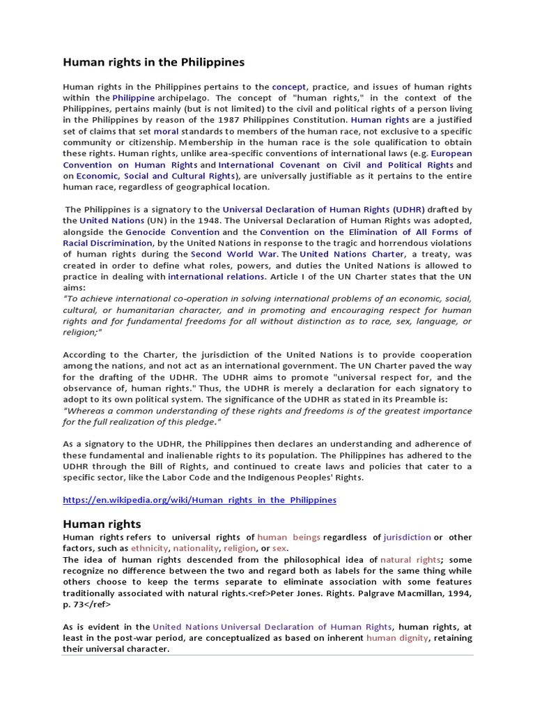 Human Rights Notes II | PDF | Human Rights | Natural And Legal Rights