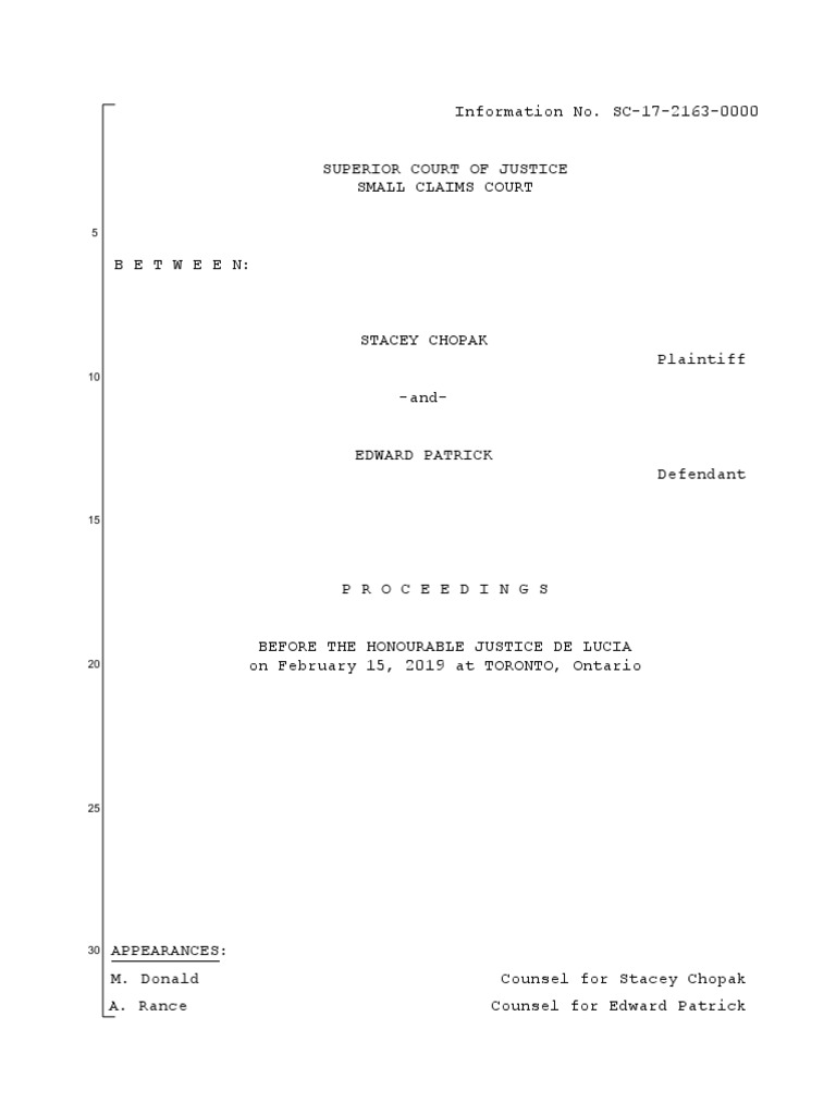 Chopak v. Patrick - SC-17-2163-0000 | PDF | Defamation | Judgment (Law)