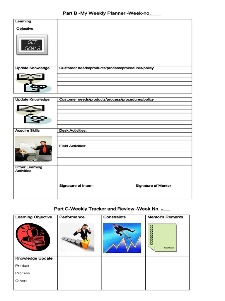 Intern Weekly Learning Tracker | PDF