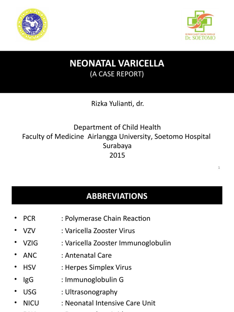 Neonatal Varicella: (A Case Report) | PDF | Childbirth | Infection