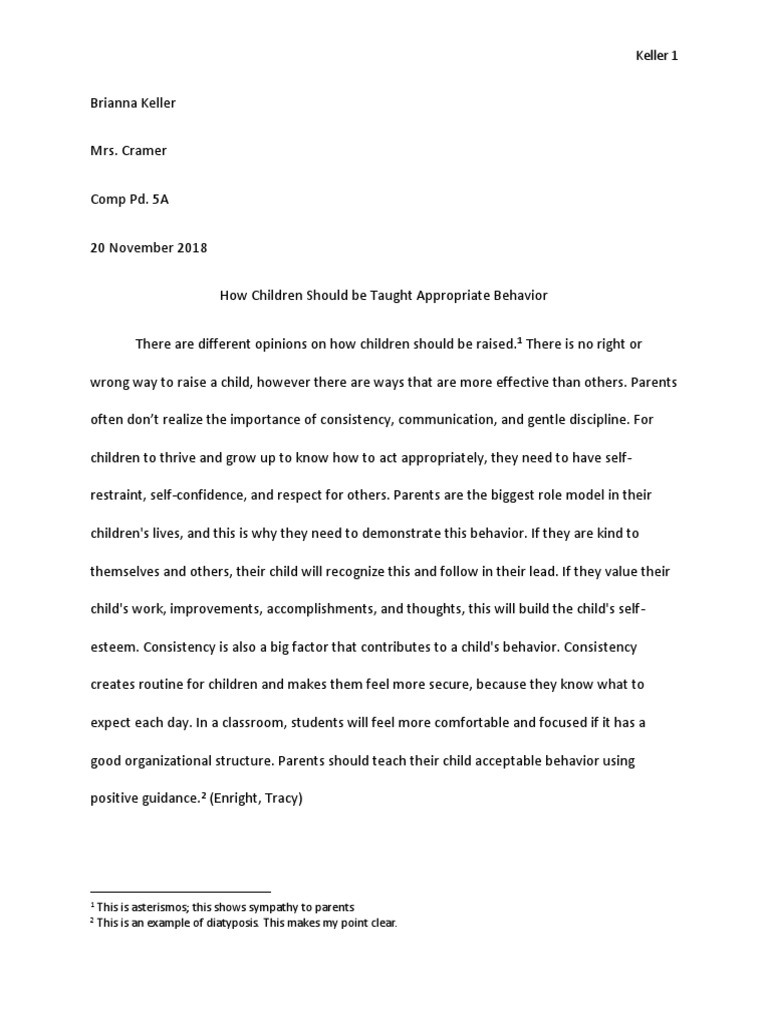 Argument Final Draft Pdf Spanking Punishments 2299