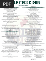 Groucho's Menu | PDF | Coleslaw | Salad