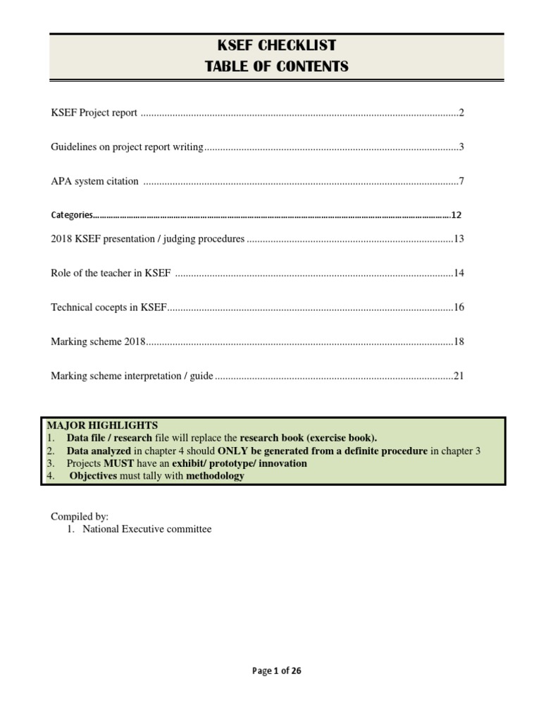 4.0 A Ksef 2018 Checklist | PDF | Citation | Data Analysis