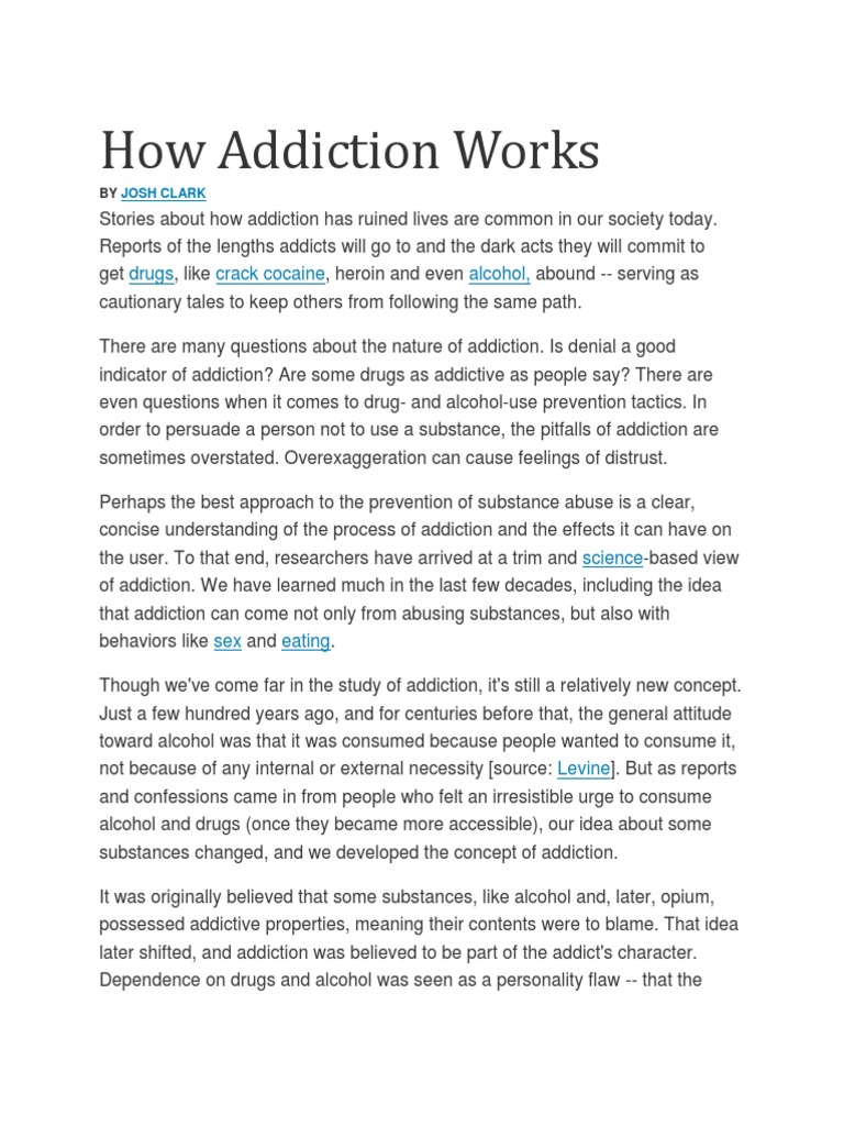 How Addiction Works | PDF | Substance Dependence | Substance Abuse