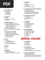 Moral Values for Lesson Plans | PDF | Love | Morality