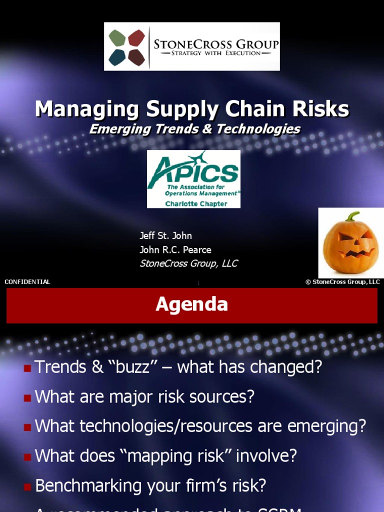Managing Supply Chain Risks: Emerging Trends & Technologies | PDF ...