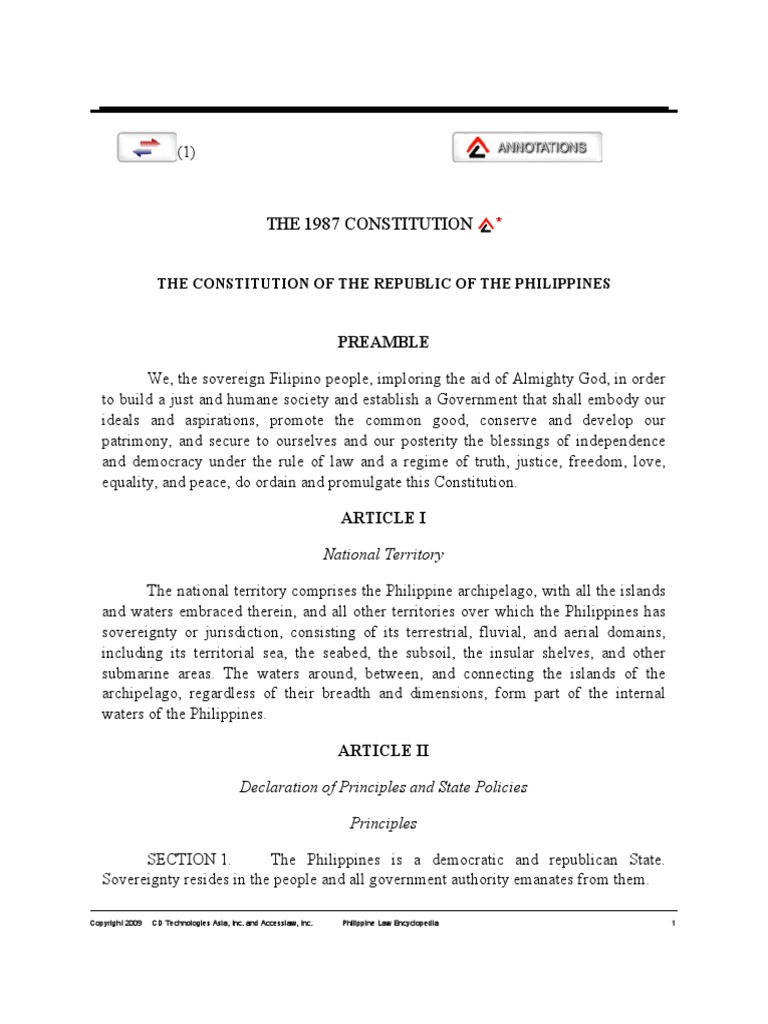 1987 Constitution | PDF | United States House Of Representatives ...