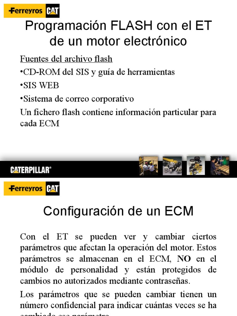 CAT Flashear Modulo ECM | PDF | Contraseña | Archivo de computadora