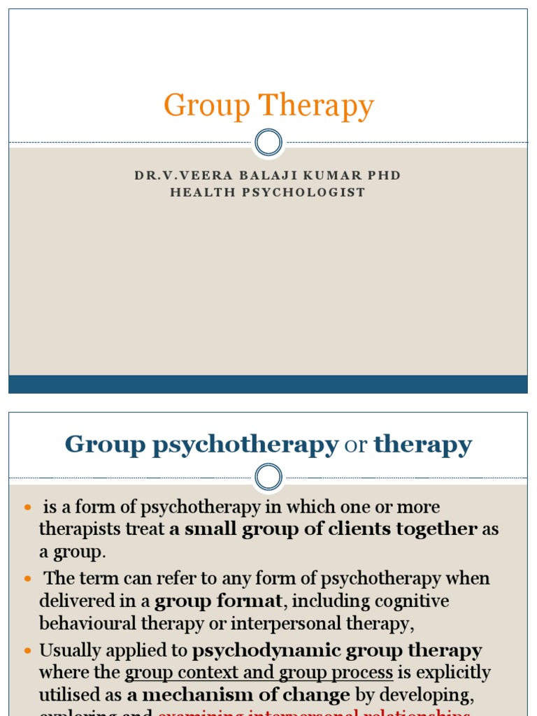 Group Therapy | Group Psychotherapy | Psychotherapy