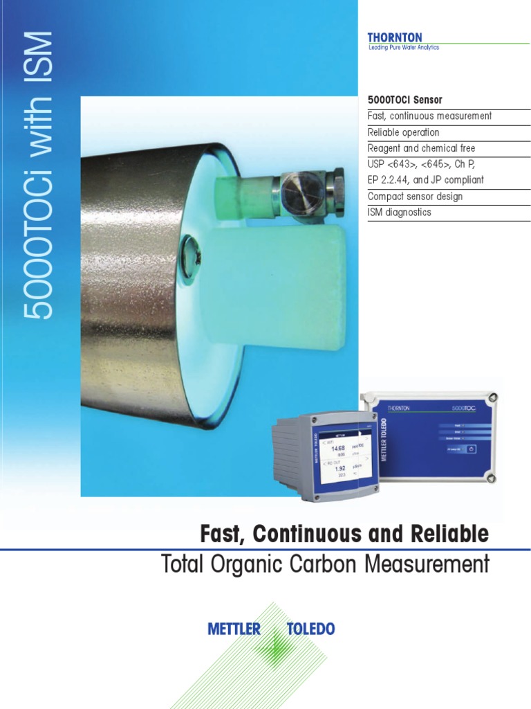 Ficha Tecnica TOC 5000TOCi | PDF | Total Organic Carbon | Chemistry