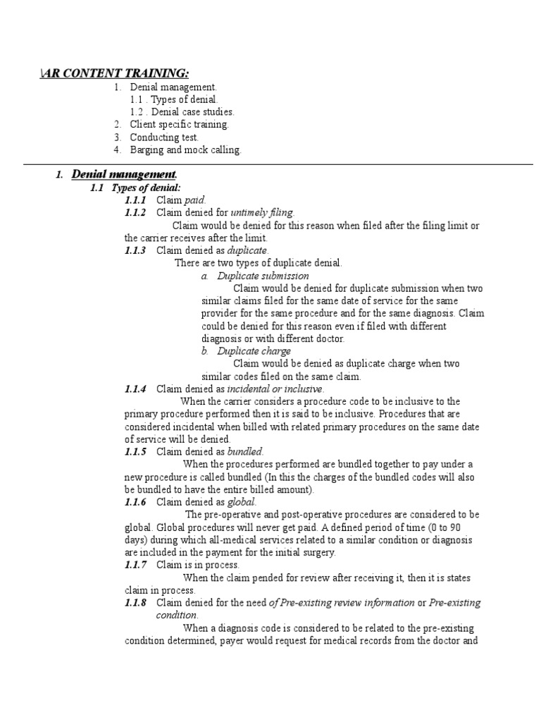 AR Trainings - Basic Questions A To Z | PDF | Medicare (United States ...