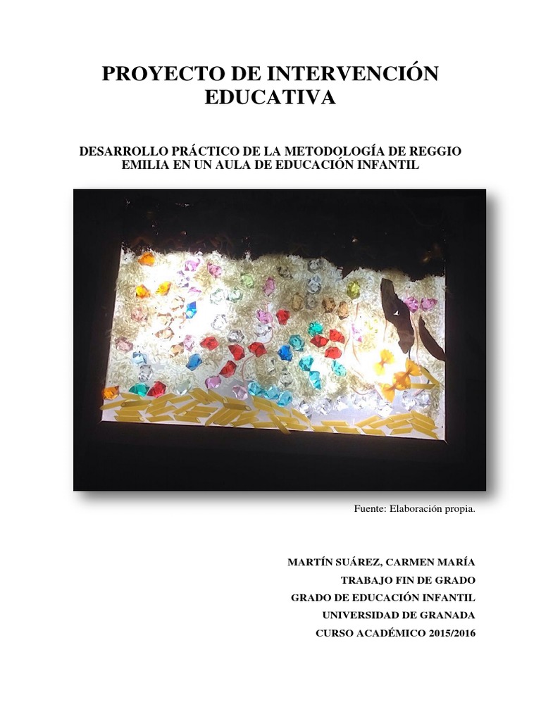 Proyecto de Intervención Educativa | PDF | Educación primaria | Salón de clases