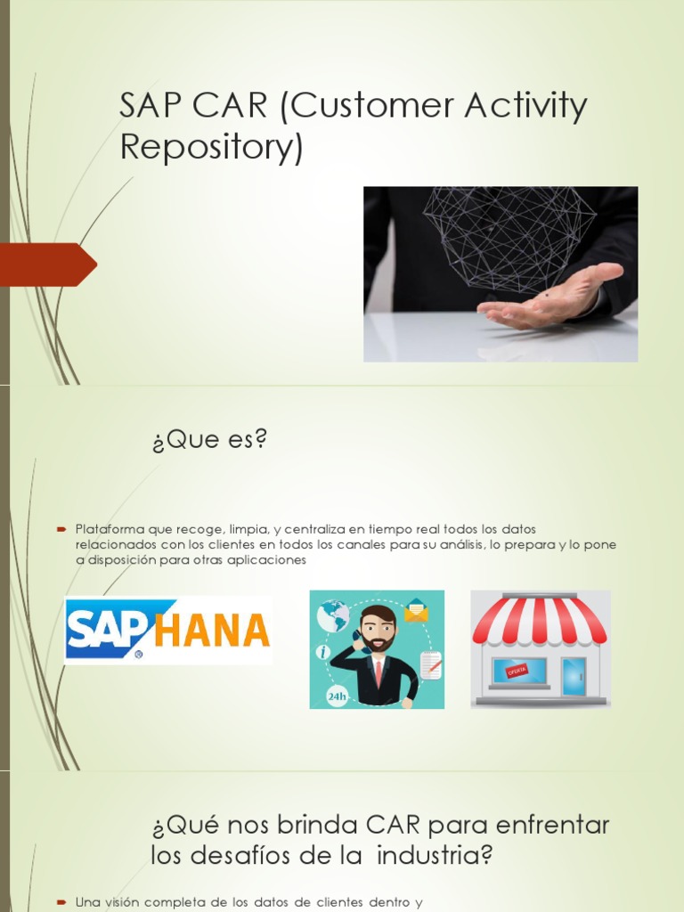 SAP CAR (Customer Activity Repository) | PDF | Sap Se | Computación en ...