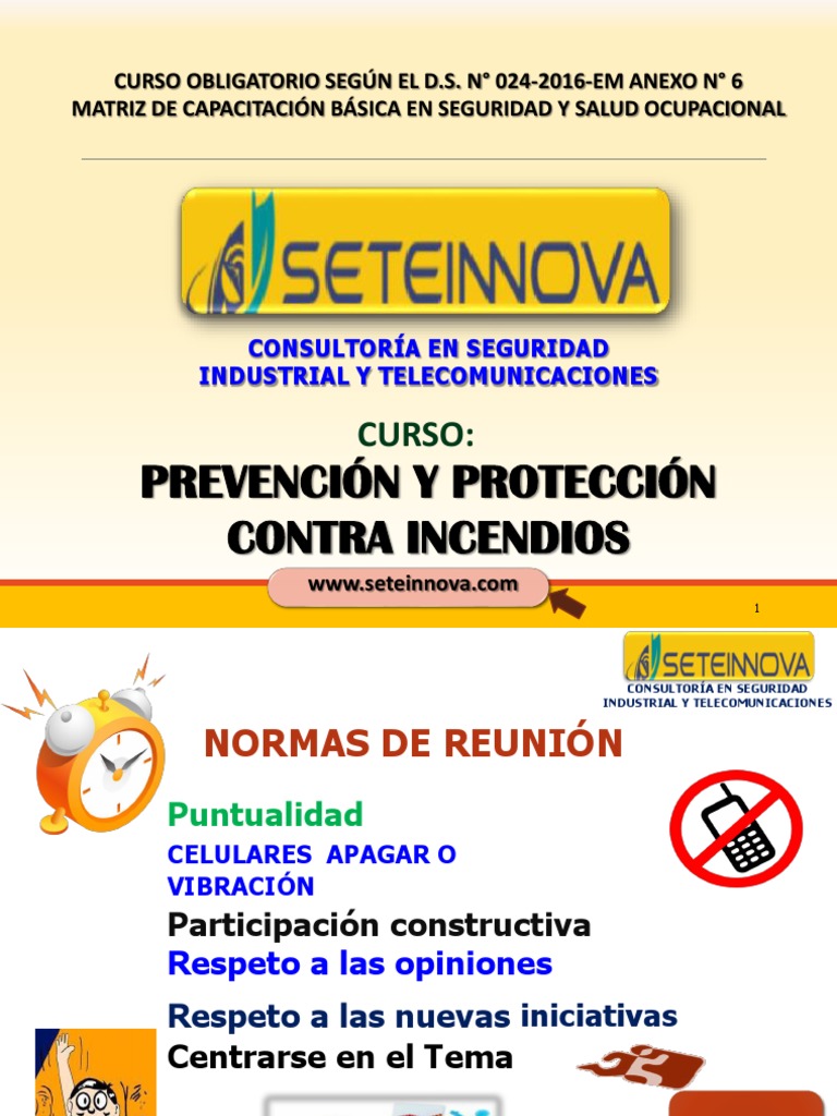 Curso12 Prevencion y Proteccion Contra Incendios | PDF | Oxígeno | Seguridad y salud ocupacional