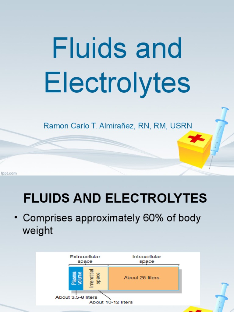 Fluids and Electrolytes Lecture (NCLEX) | PDF | Electrolyte | Osmosis